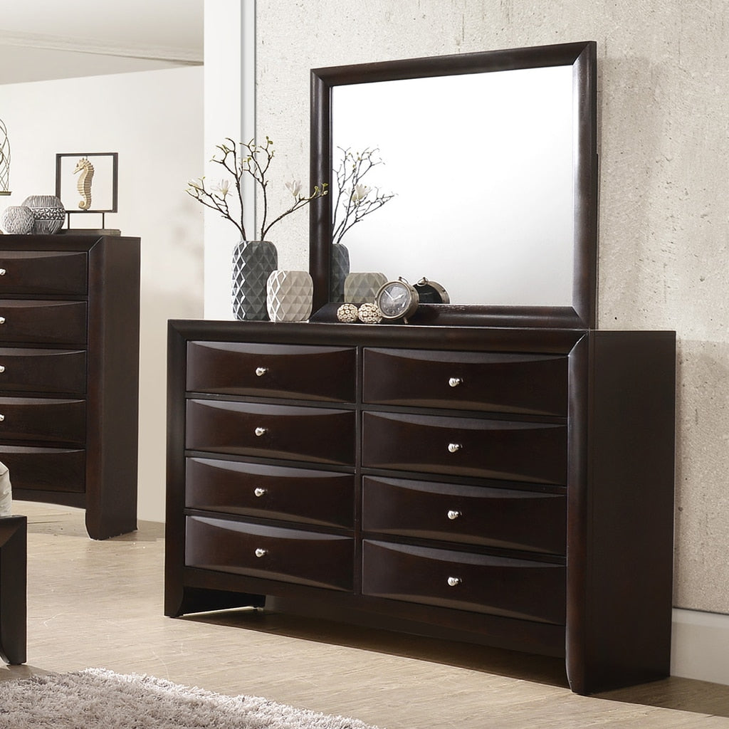 EMILY DRESSER 8 DRAWERS IN DARK CHERRY (V) – VIVI Furniture